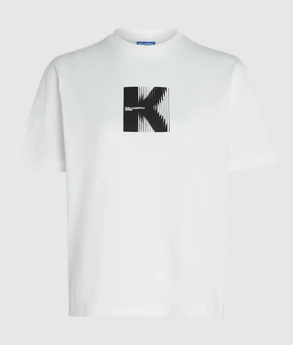 KL JEANS Jeans "k Artwork" Cotton T-shirt - White
