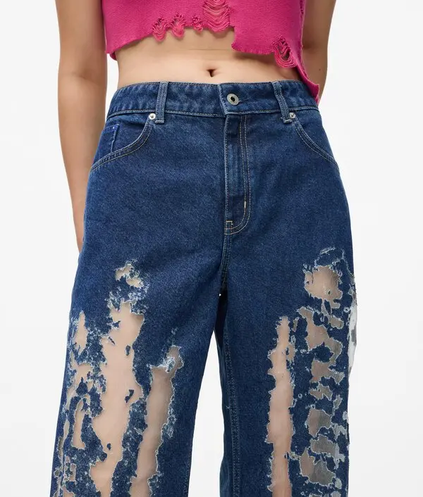 KL JEANS Jeans Distressed Relaxed Fit Jeans