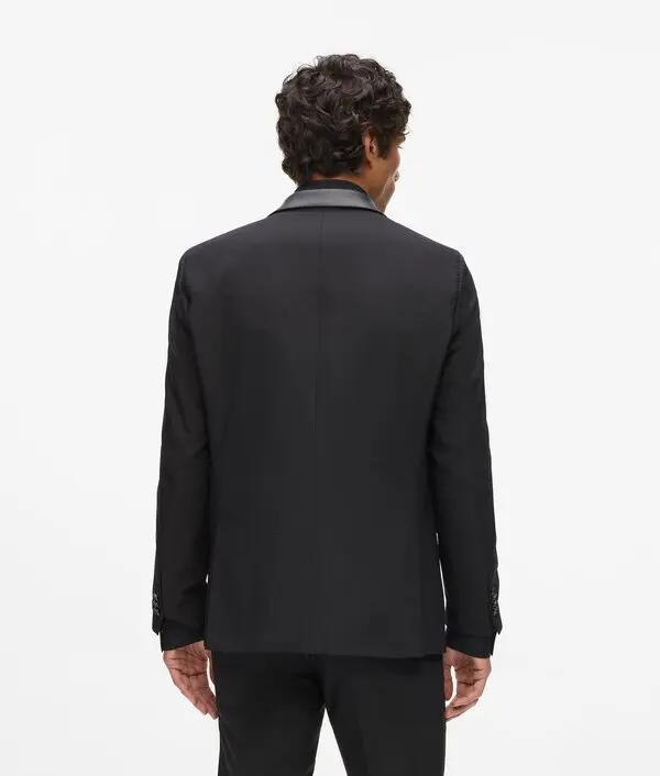 Karl Lagerfeld Faux-leather Detail Blazer