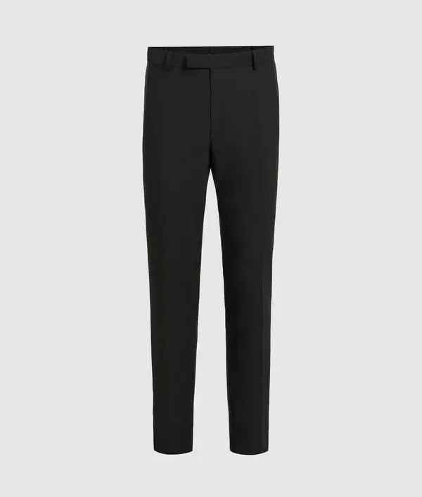 Karl Lagerfeld Tailored Faux-leather Detail Pants