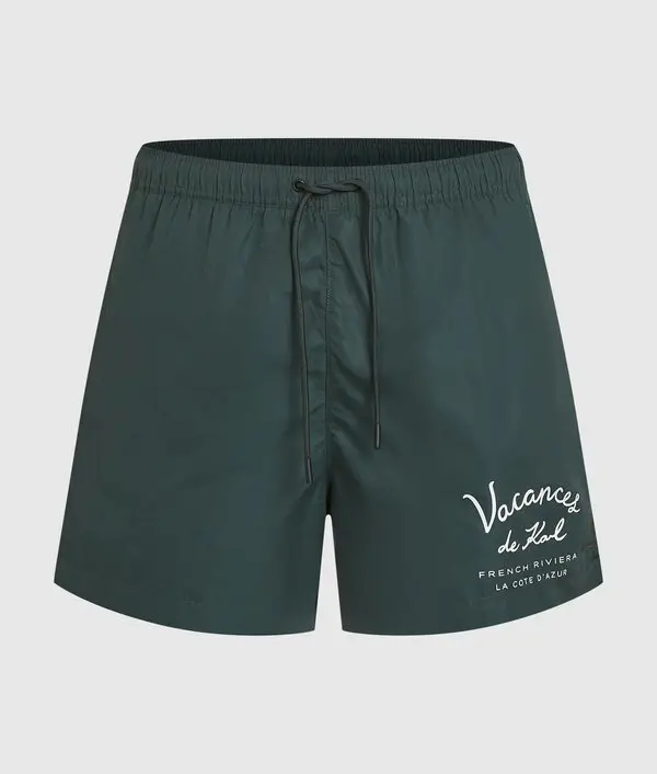 Karl Lagerfeld Vacances De Karl" Boardshorts - Deep Forest