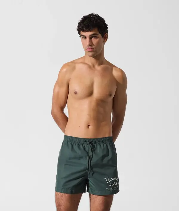 Karl Lagerfeld Vacances De Karl Short Boardshorts - Deep Forest