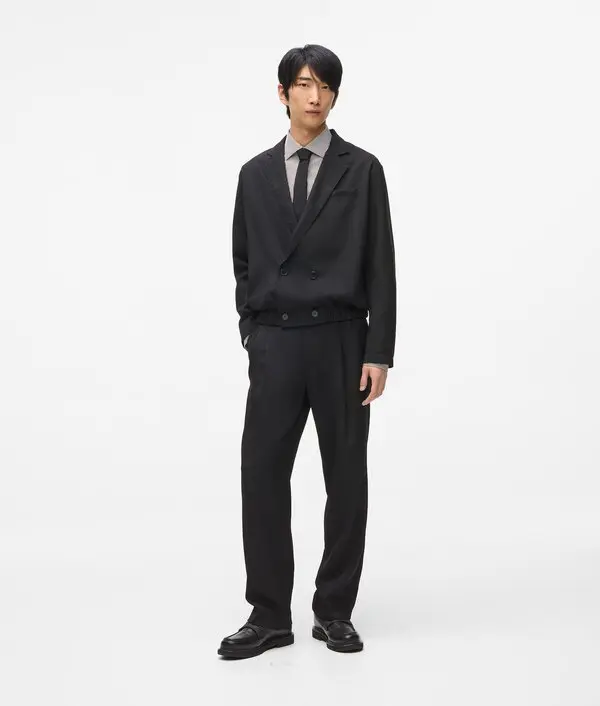 Karl Lagerfeld Short Double-breasted Blazer