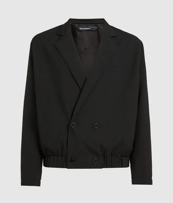Karl Lagerfeld Short Double-breasted Blazer