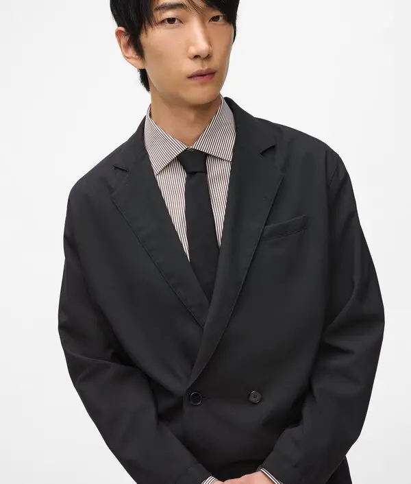 Karl Lagerfeld Short Double-breasted Blazer