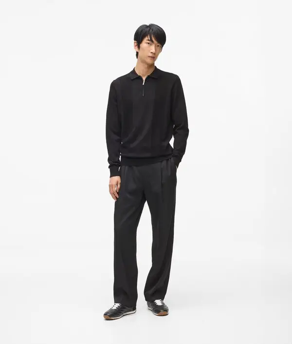 Karl Lagerfeld Zip-up Polo Shirt