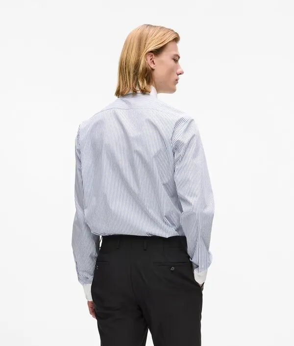 Karl Lagerfeld Striped Shirt - White/blue