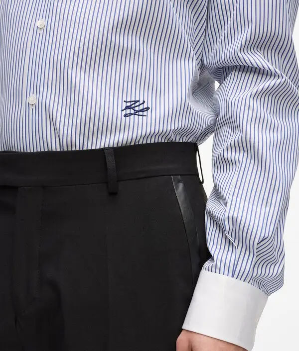Karl Lagerfeld Striped Shirt - White/blue