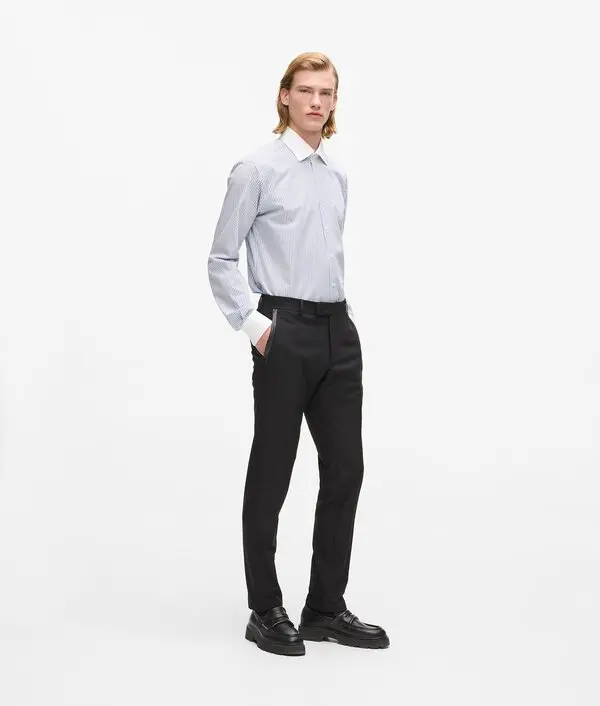 Karl Lagerfeld Striped Shirt - White/blue