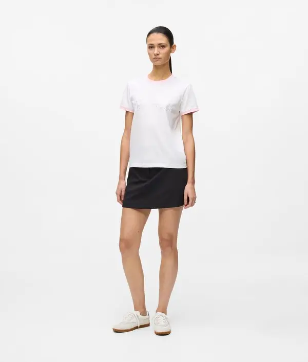 Karl Lagerfeld Rhinestone Logo T-shirt