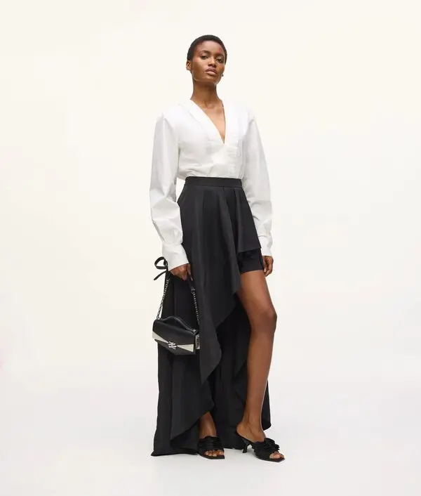 Karl Lagerfeld Structured Ruffle Skirt