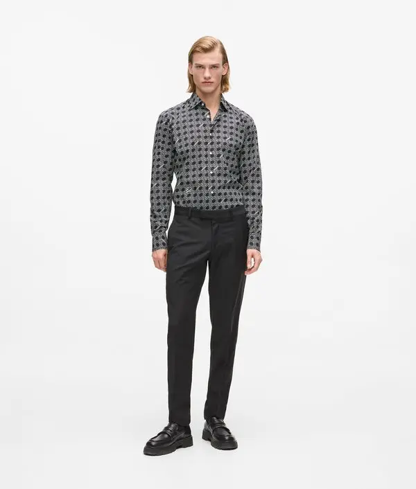 Karl Lagerfeld Slim-fit Wool-blend Stretch Pants