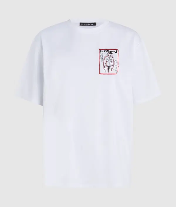Karl Lagerfeld Series Oversized T-shirt - White