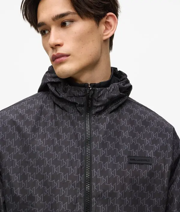 Karl Lagerfeld Hooded Reversible Blouson Jacket