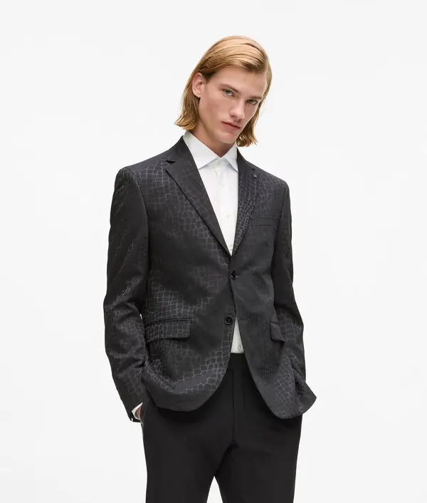 Karl Lagerfeld All-over-print Blazer - Black