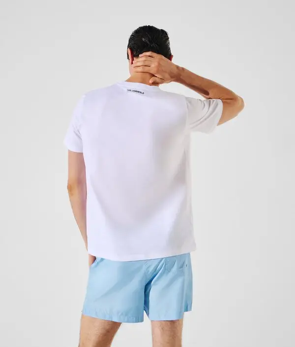 Karl Lagerfeld Logo Beach T-shirt - White