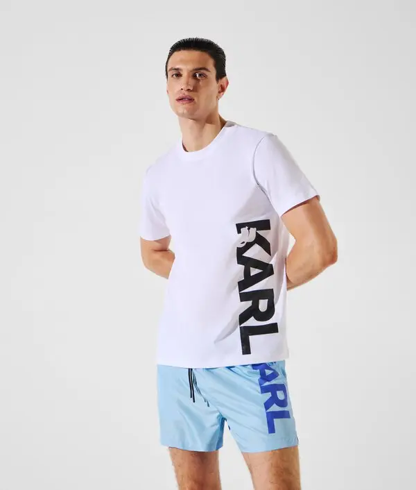 Karl Lagerfeld Logo Beach T-shirt - White