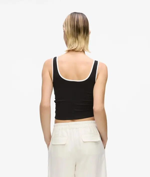 Karl Lagerfeld Cropped Tank Top