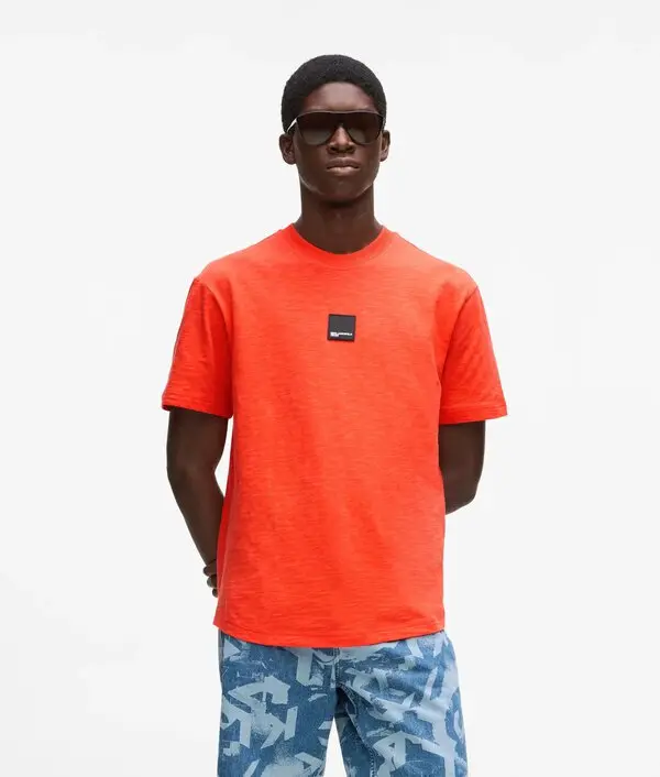 KL JEANS Curved Hem T-shirt - Grenadine