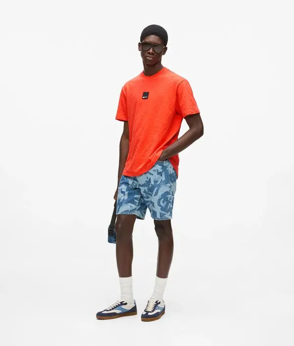 KL JEANS Curved Hem T-shirt - Grenadine