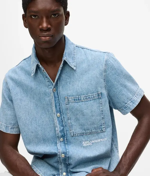 KL JEANS Short-sleeved Denim Shirt