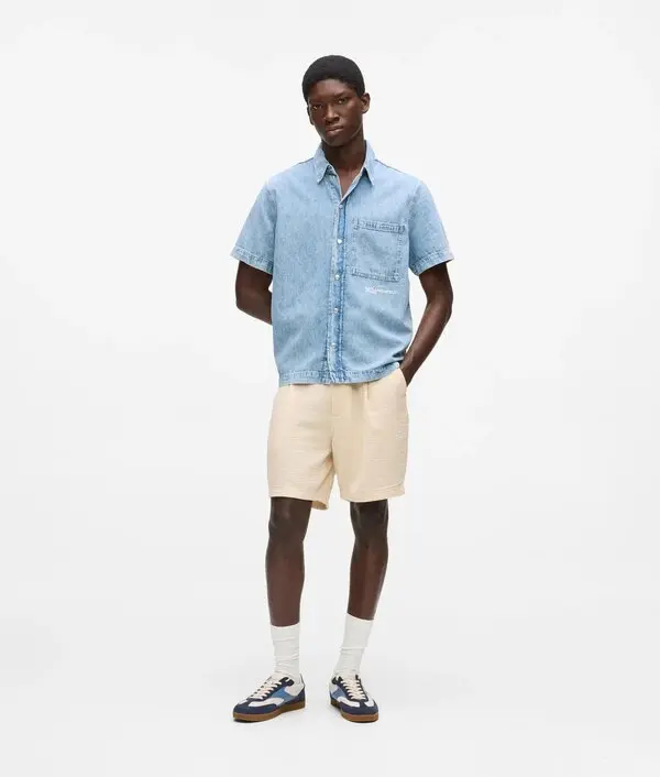 KL JEANS Short-sleeved Denim Shirt