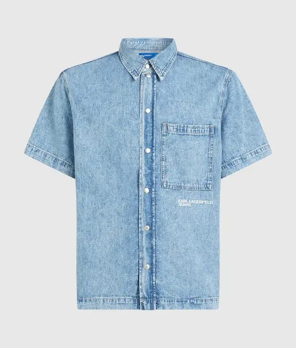 KL JEANS Short-sleeved Denim Shirt