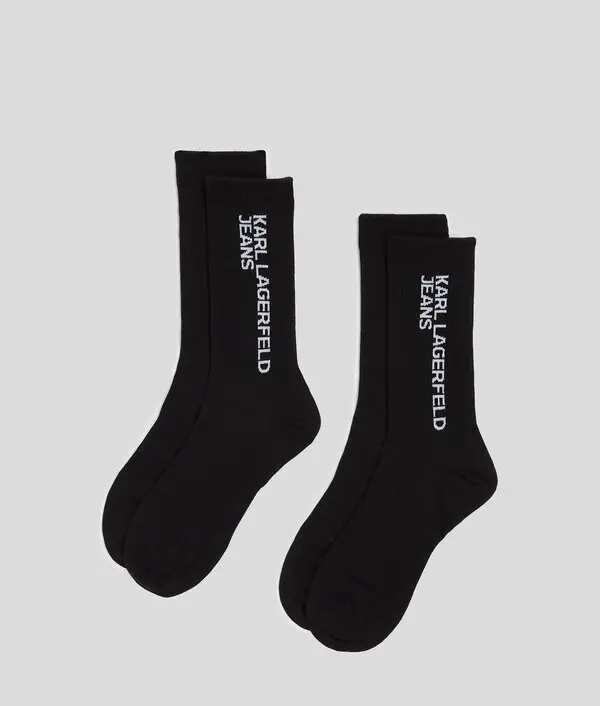 KL JEANS Jeans Logo Socks 2-pack - Black