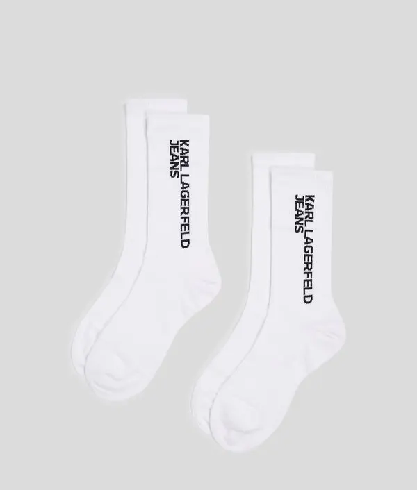 KL JEANS Jeans Logo Socks 2-pack - White