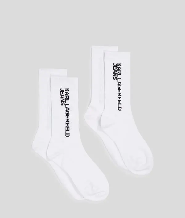 KL JEANS Jeans Logo Socks 2-pack - White