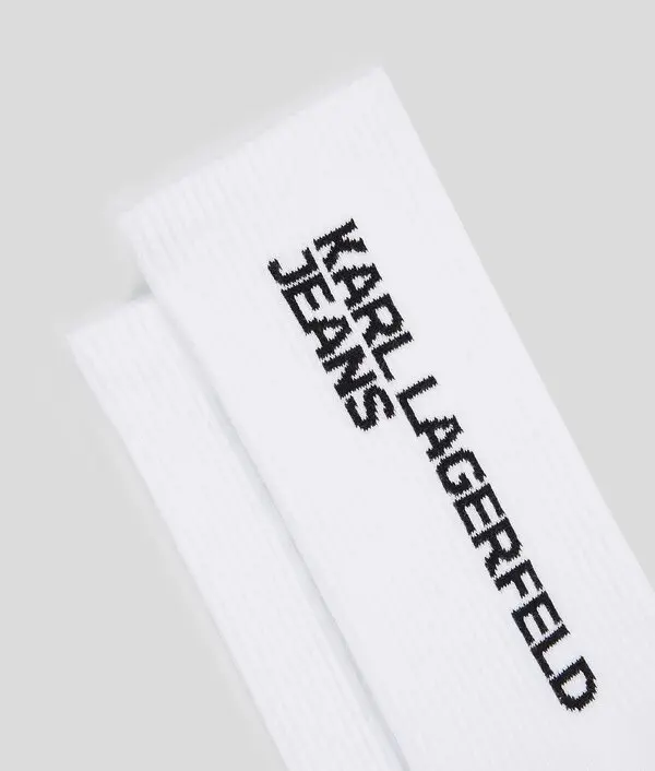 KL JEANS Jeans Logo Socks 2-pack - White