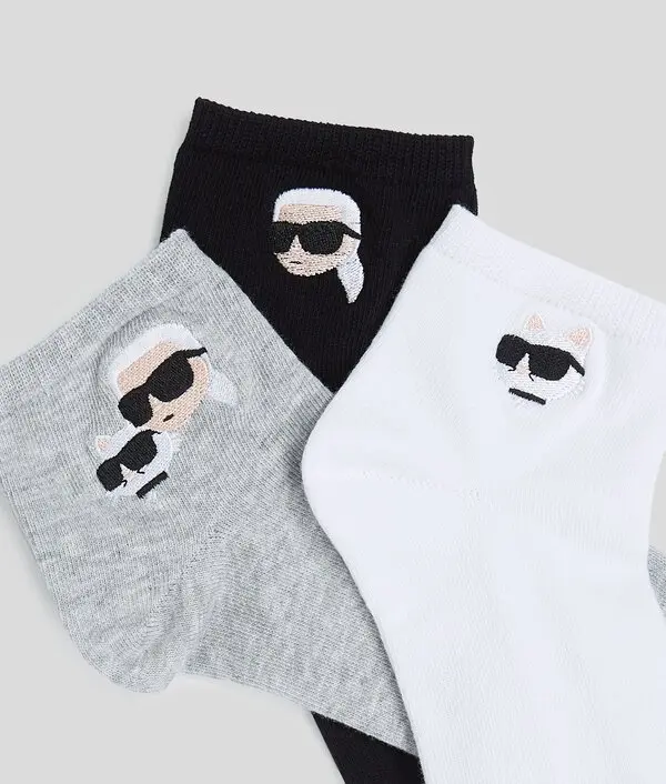 Karl Lagerfeld Ikon Short Socks 3-pack