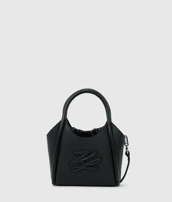 Karl Lagerfeld K/autograph Patch Mini Tote Bag - Black-nickel