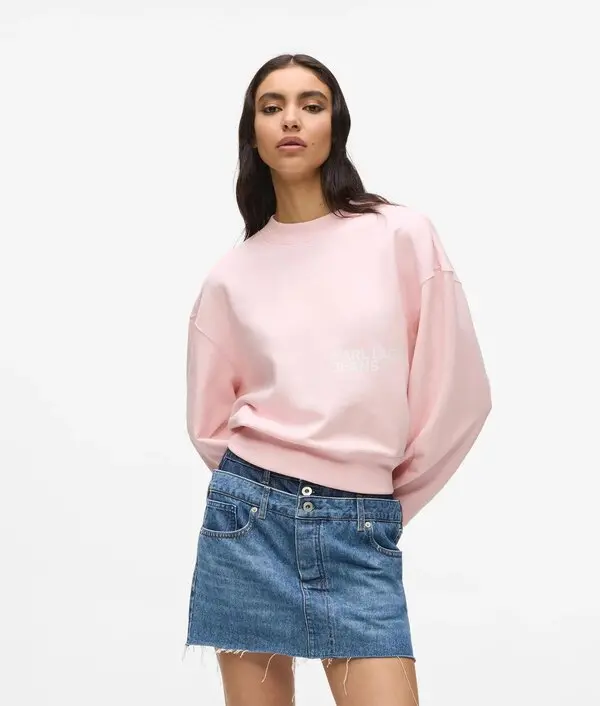 KL JEANS Jeans Ruched Sleeve Sweatshirt - Fairytale