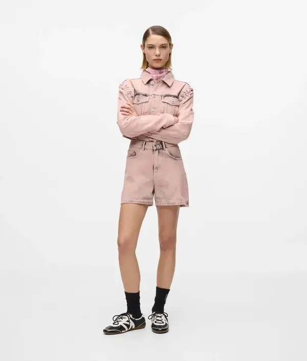 KL JEANS Jeans High-rise Ink-effect Denim Shorts