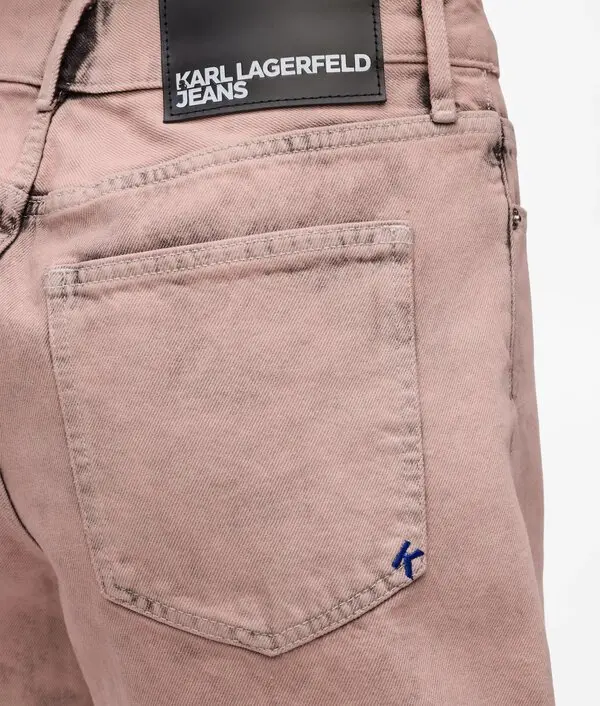 KL JEANS Jeans High-rise Ink-effect Denim Shorts