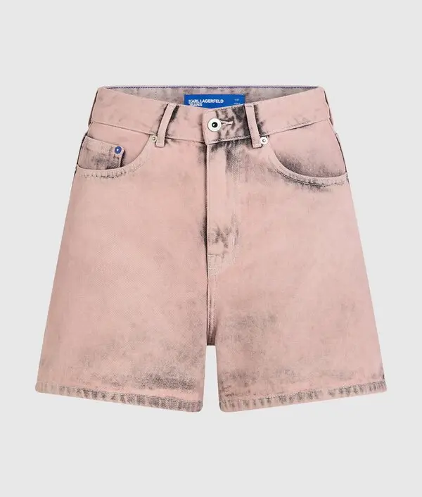 KL JEANS Jeans High-rise Ink-effect Denim Shorts