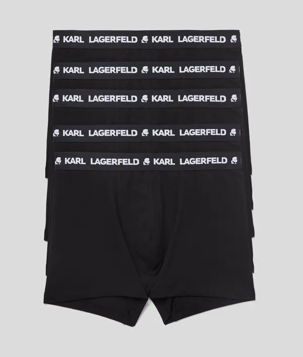 Karl Lagerfeld Logo Trunks – 5-pack - Black
