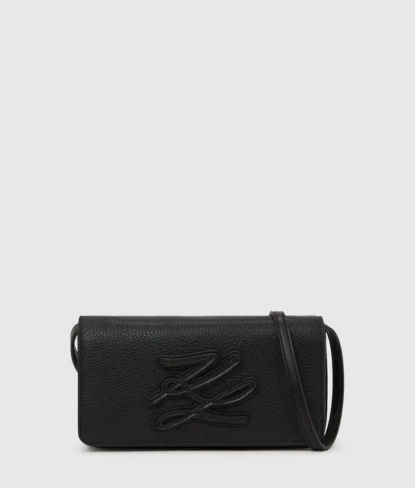 Karl Lagerfeld K/autograph Patch Mini Crossbody Bag - Black-nickel