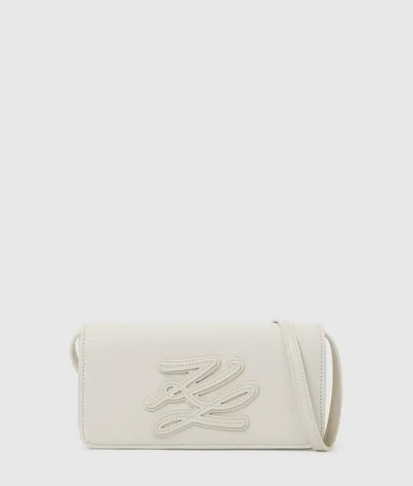 Karl Lagerfeld K/autograph Patch Mini Crossbody Bag - Off White