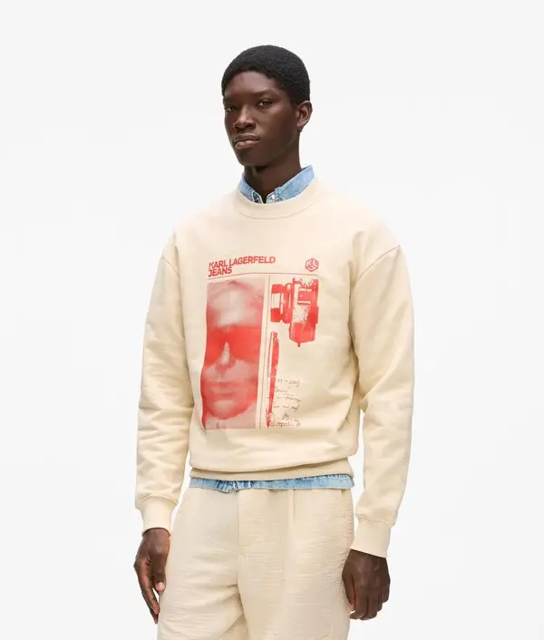 KL JEANS Jeans Graphic Print Crewneck Sweatshirt