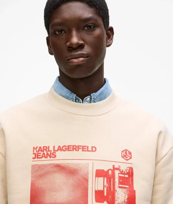 KL JEANS Jeans Graphic Print Crewneck Sweatshirt