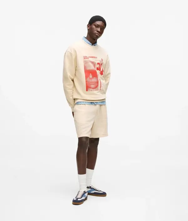KL JEANS Jeans Graphic Print Crewneck Sweatshirt