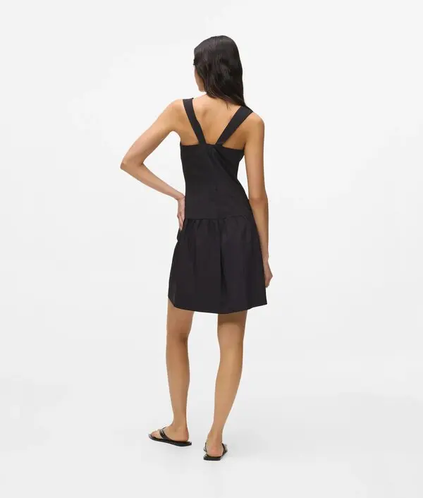 KL JEANS Jeans Viscose Blend Tie Detail Mini Dress