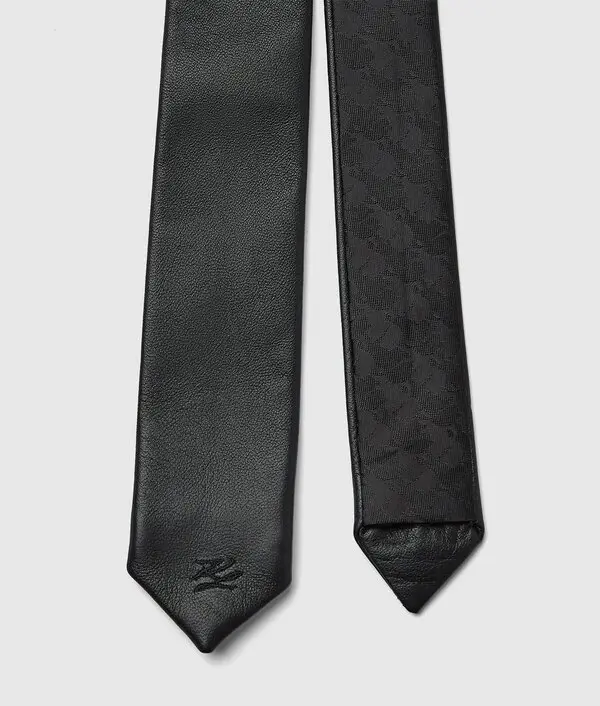 Karl Lagerfeld K/autograph Leather Tie