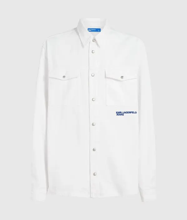 Karl Lagerfeld Graphic Karl Print Denim Overshirt