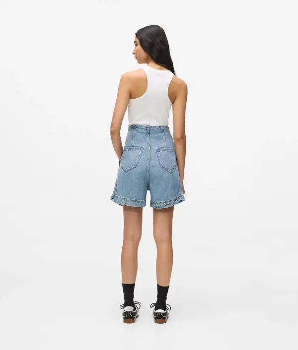 KL JEANS Jeans High-rise Belted Denim Shorts