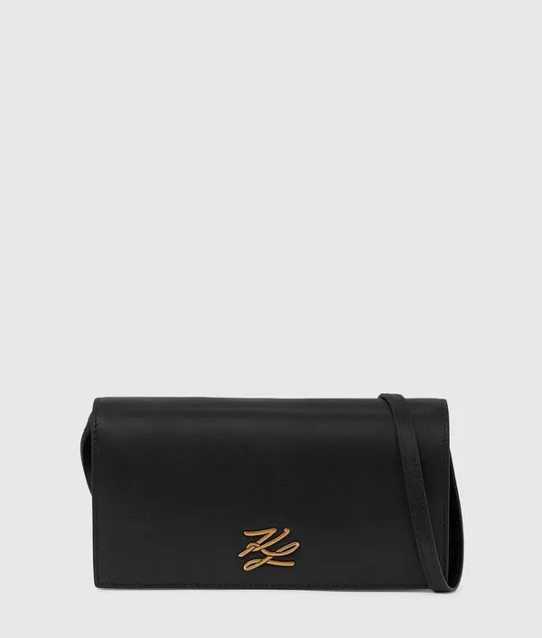 Karl Lagerfeld K/autograph Mini Crossbody Bag - Black/gold