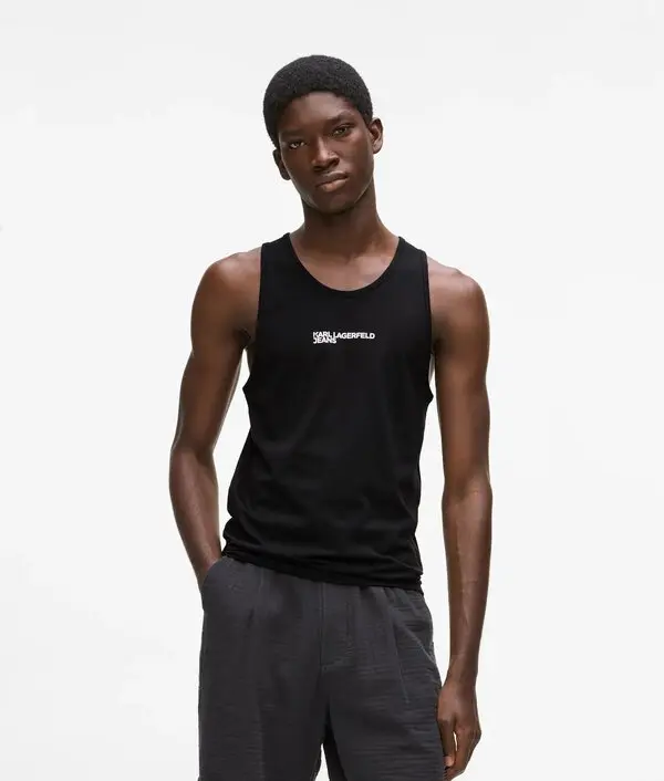 KL JEANS Jeans Logo Tank Top - Black