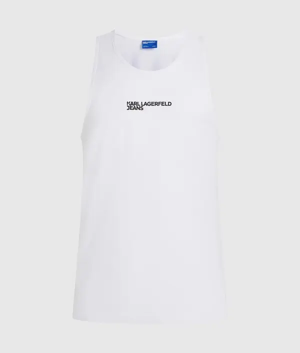 KL JEANS Jeans Logo Tank Top - White